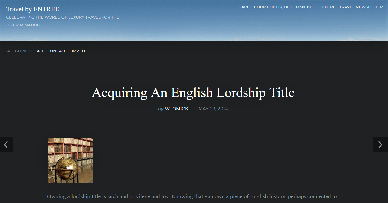 The British Titles System | The Barony of North Cadbury, Somerset, England